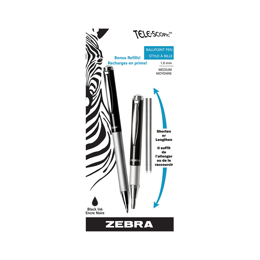 Telescopic Retractable Ballpoint Pen – Zebra Pen Canada Corp.